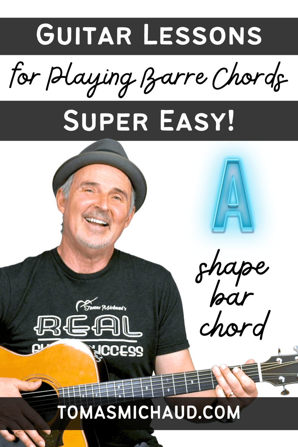 “A” Shape Barre Chord Troubles? - Real Guitar Lessons by Tomas Michaud